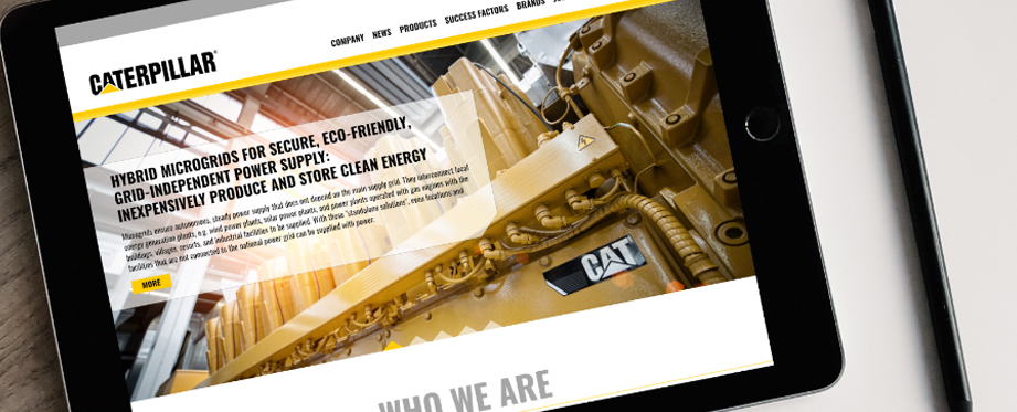 Caterpillar Energy Solutions Website Relaunch: Upgraded Information ...