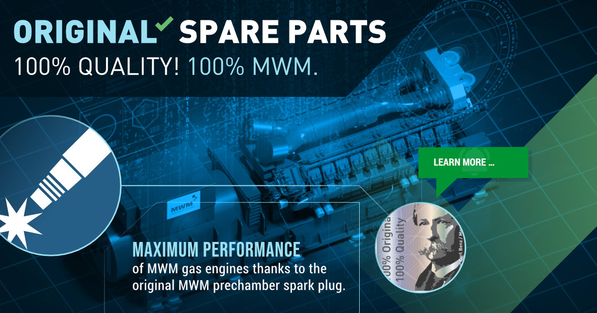 Original Spare Part MWM Prechamber Spark Plug